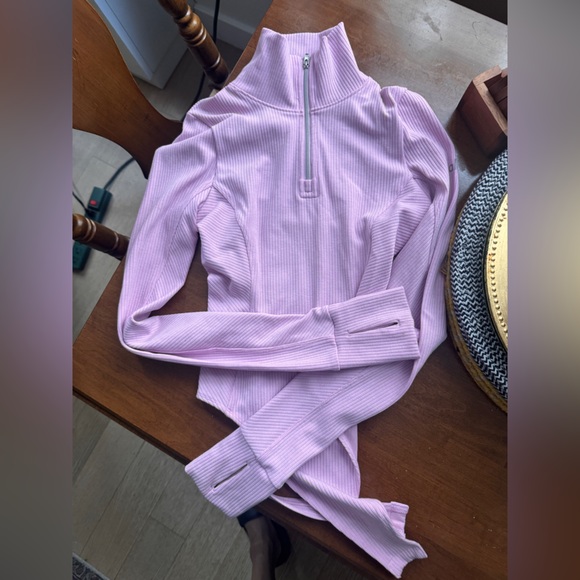 ALO Yoga | Tops | Alo Yoga Lilac Ribbed Bodysuit | Poshmark